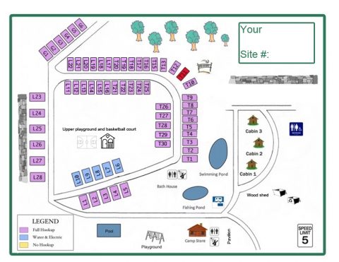 Campground Map - Thompson Hill Campground